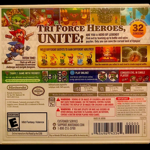 Nintendo | Games | Legend Of Zelda Trio Force Heroes | Poshmark